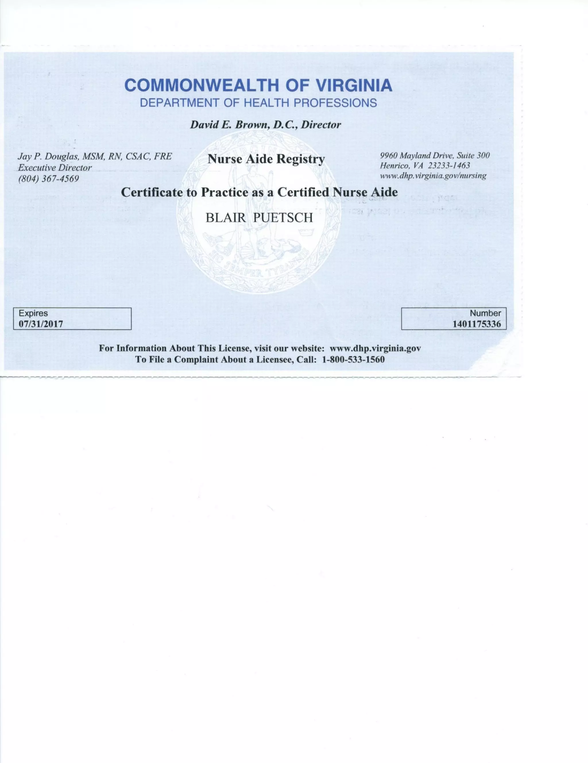 CNA certificate | PDF