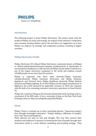 Foundations Of Business Strategy-Final Project-Philips | PDF