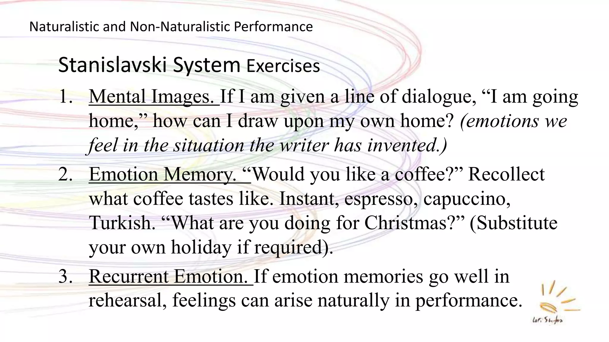 Non-Naturalistic and Naturalistic Performance | PPTX