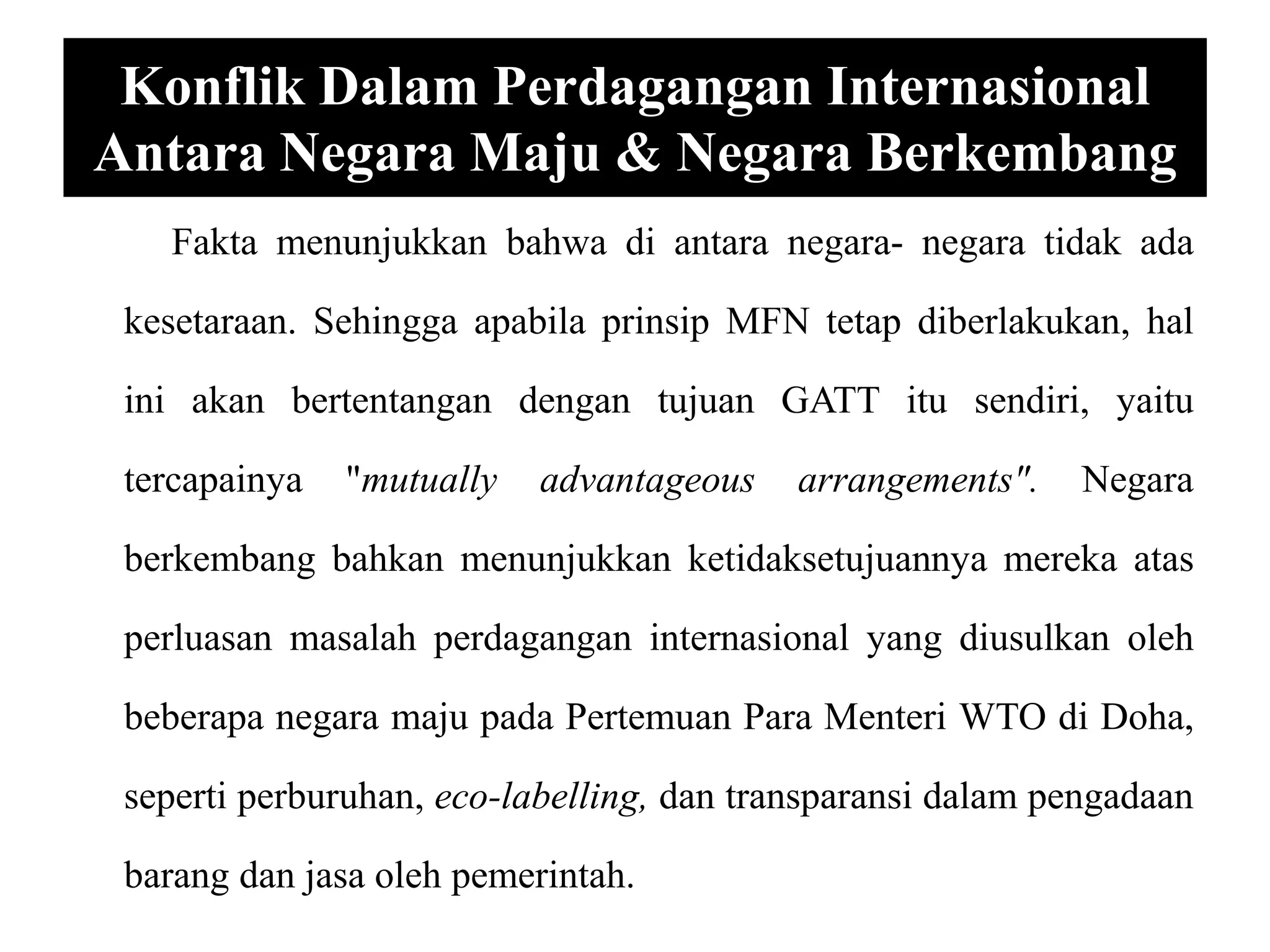 Organisasi Perdagangan Dunia (World Trade Organization). | PPTX