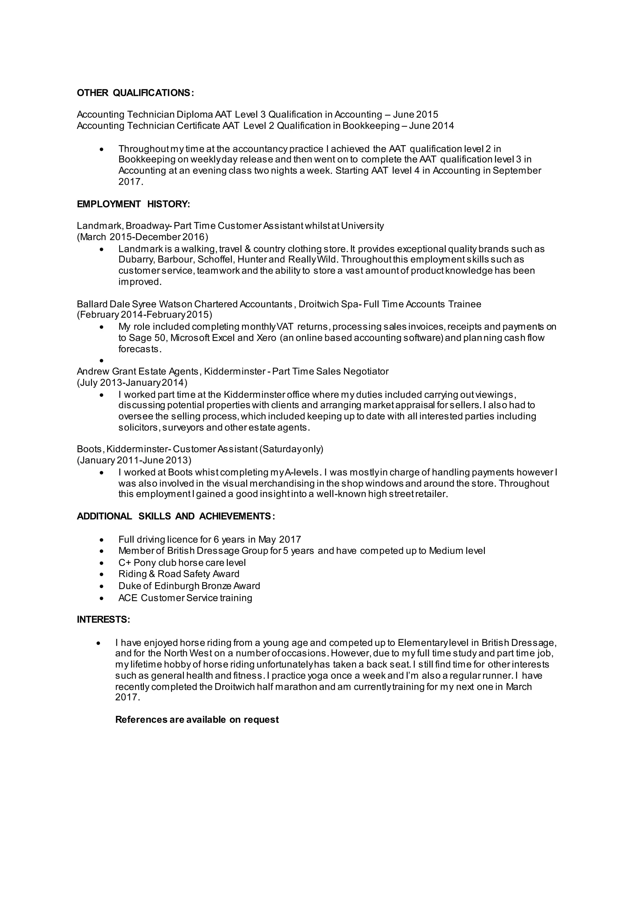 Grace Hewitt CV 2017 | DOCX