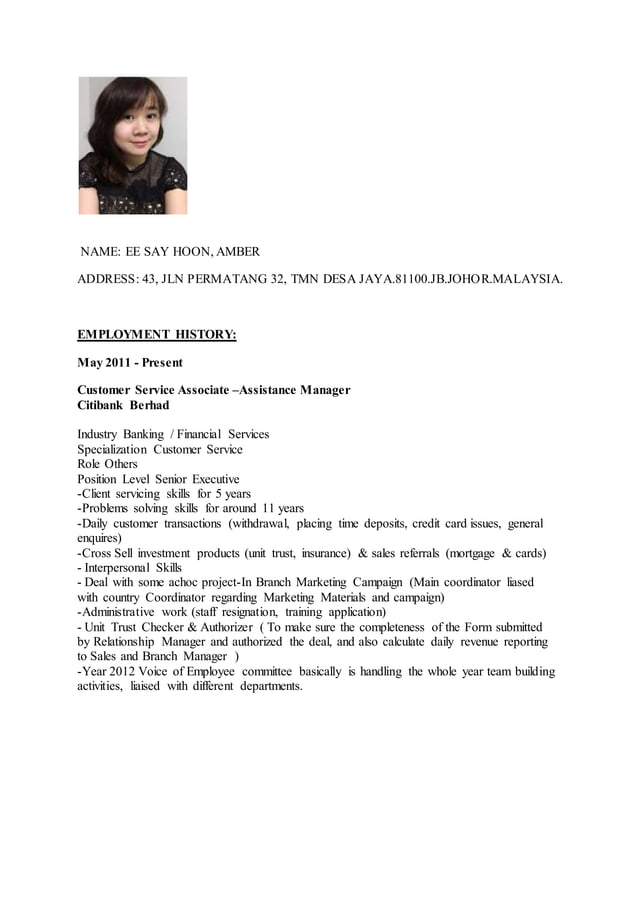Amber Resume | PDF
