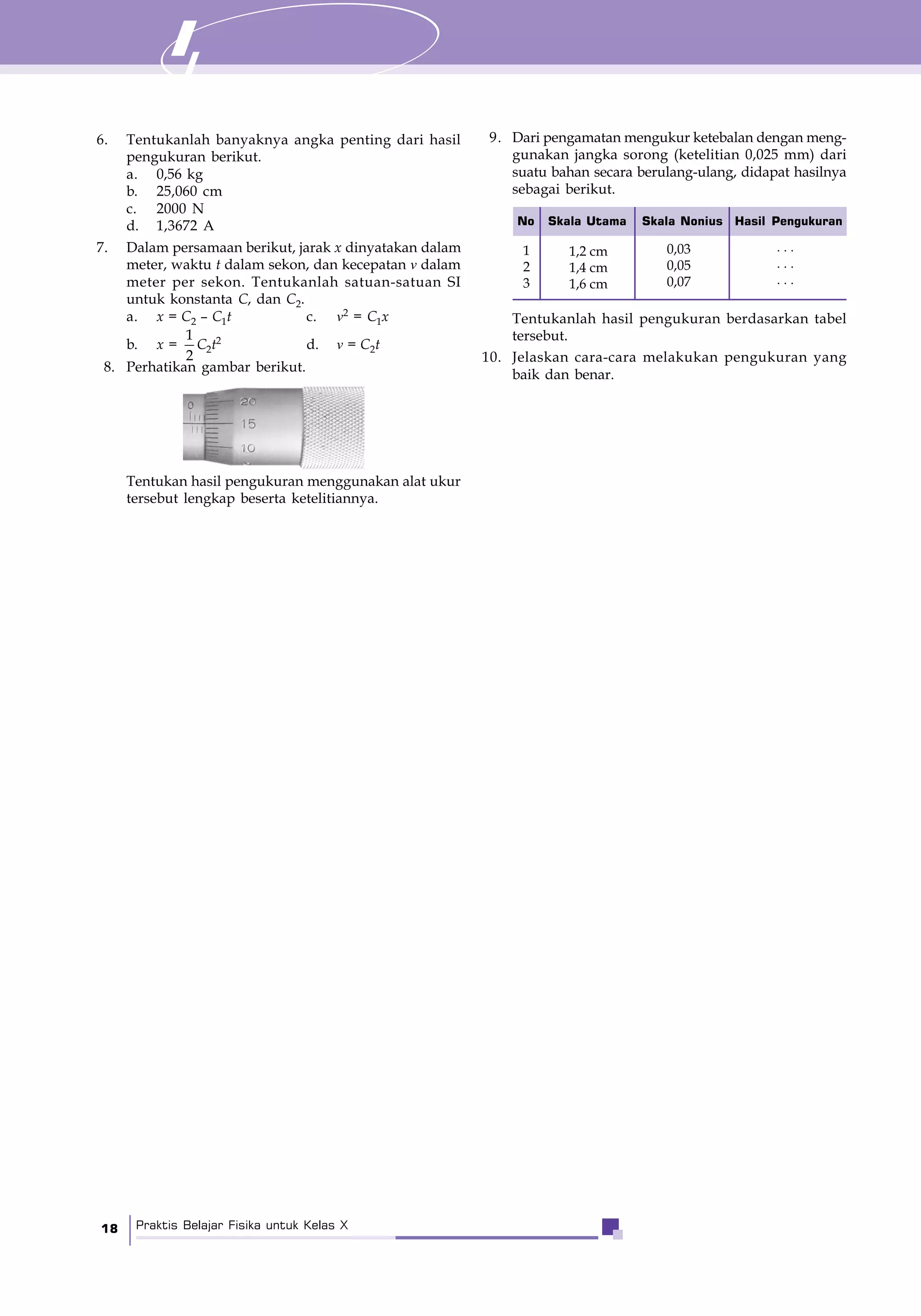 Pengukuran, Besaran, dan Satuan | PDF