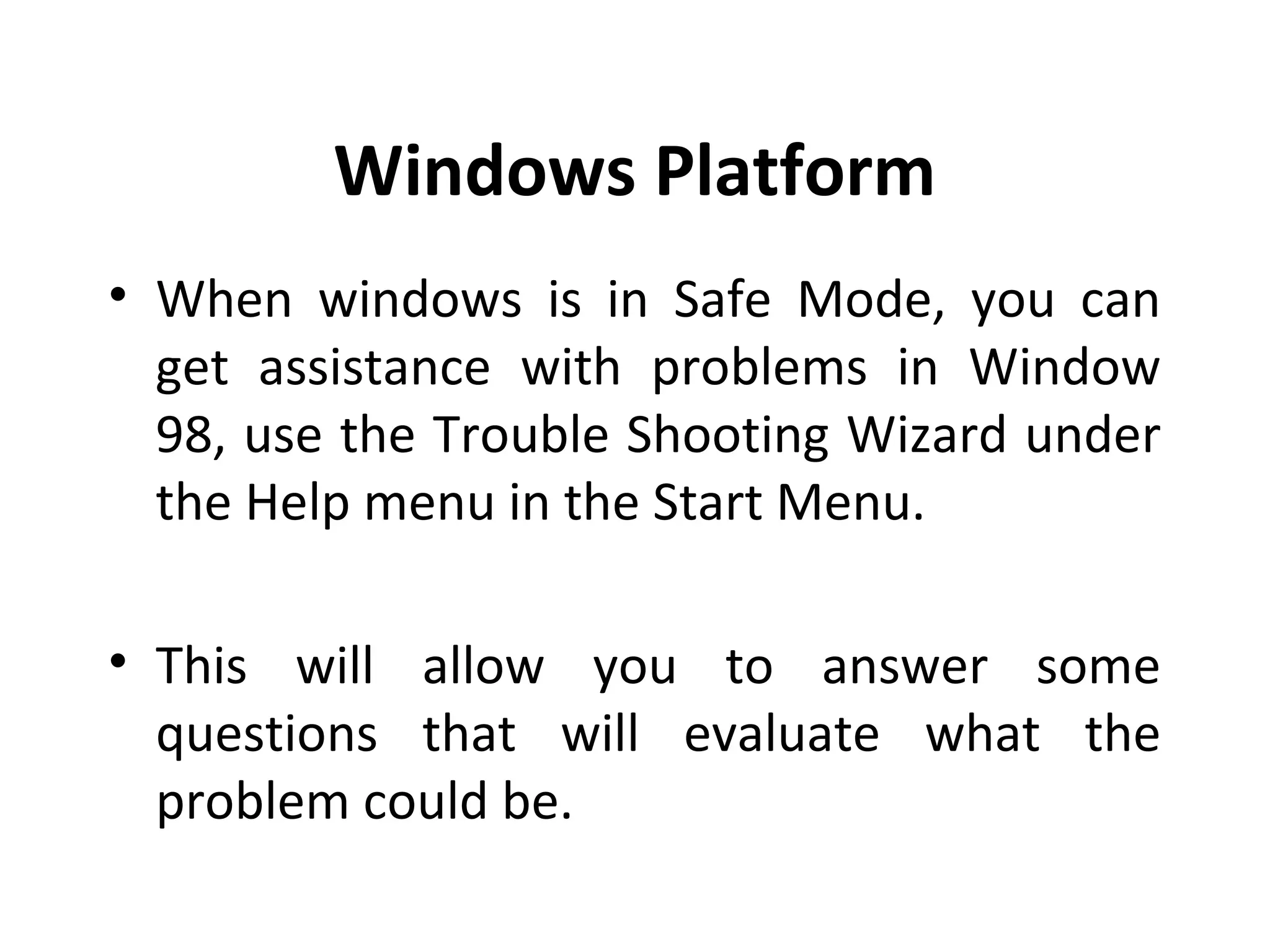Basic Troubleshooting | PPT