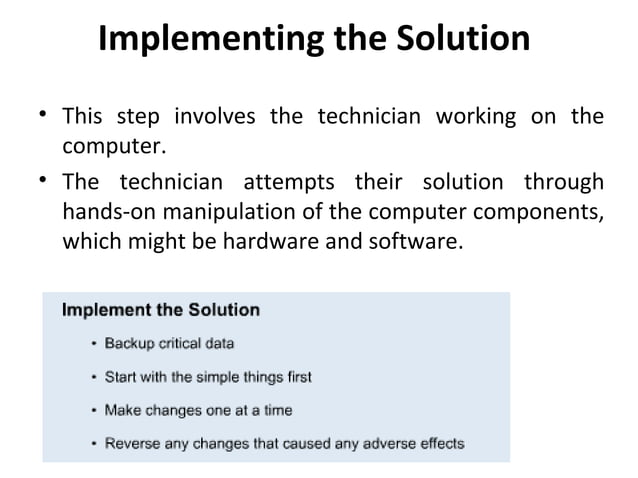 Basic Troubleshooting | PPT | Operating Systems | Computer Software and ...