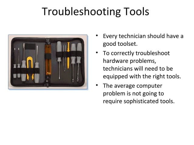Basic Troubleshooting | PPT | Operating Systems | Computer Software and ...