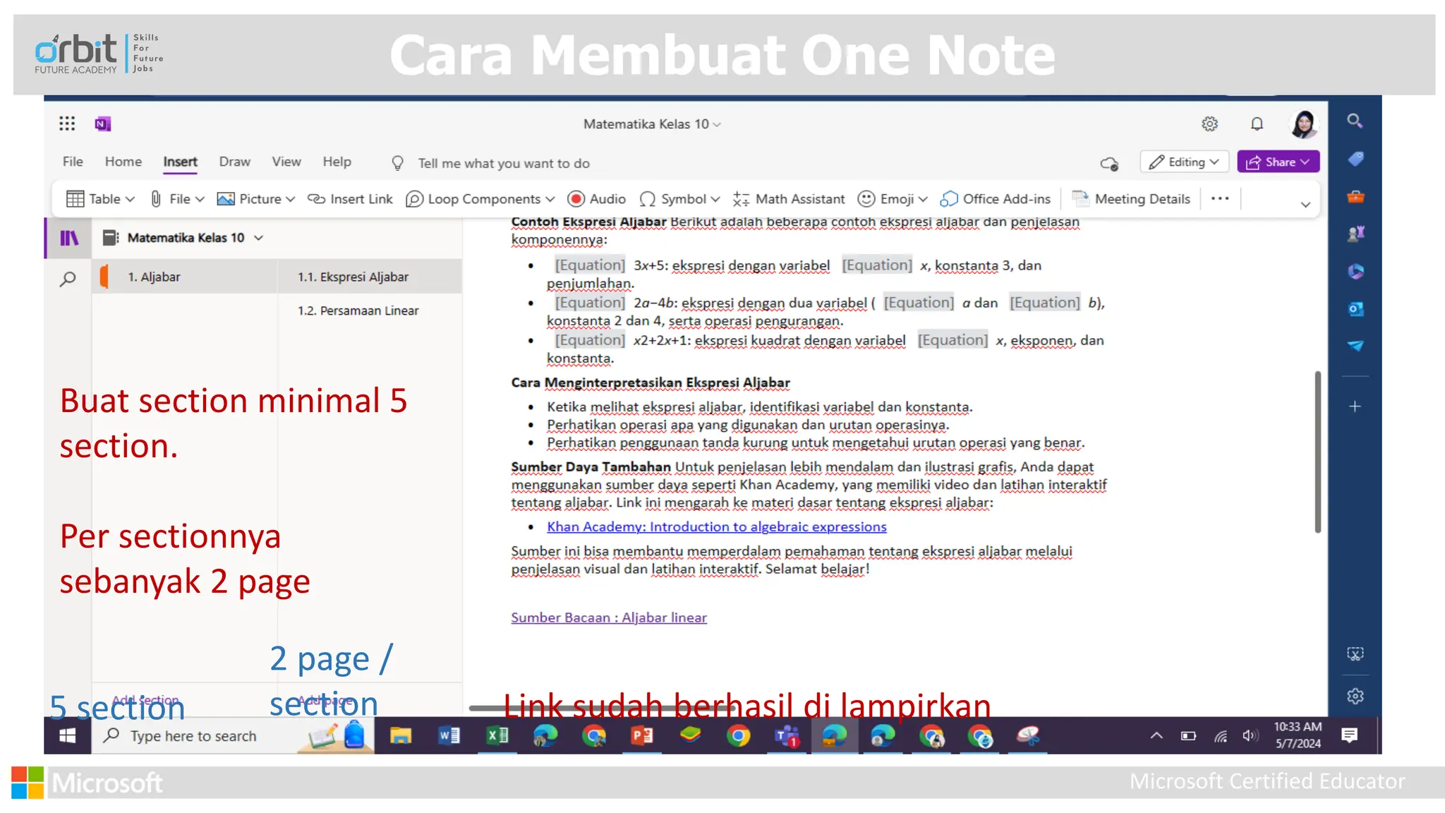 Cara membuat Tugas One Note bagi pemulaaa | PDF