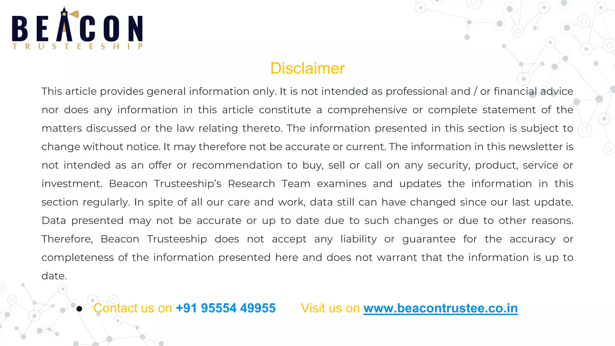 Operational Guidelines for Security & Covenant Monitoring using DLT | PDF