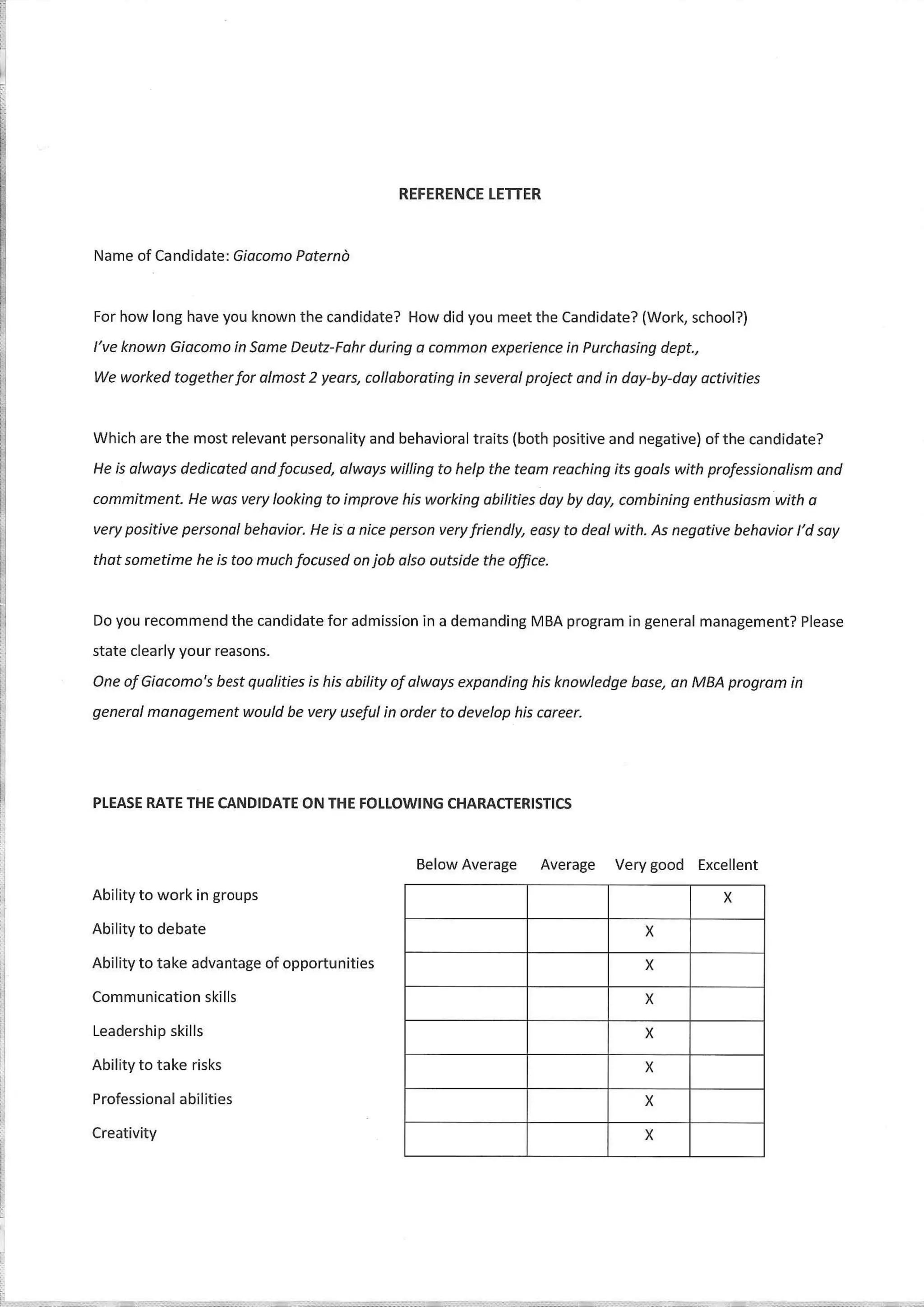 Reference letter_ Alessio Pola | PDF