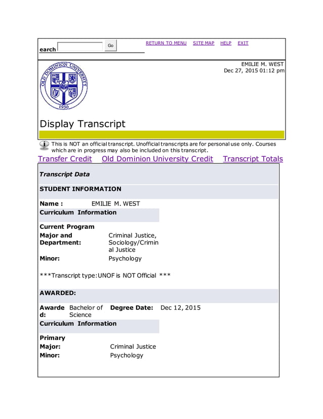 West_Transcript | PDF