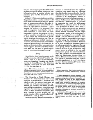 The Need for Cognition by John T. Cacioppo, and Richard E. Petty | PDF