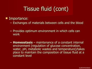 02 Blood, Tissue Fluid and Lymph | PPT
