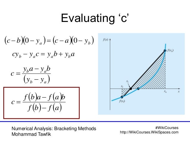 Bracketing Methods