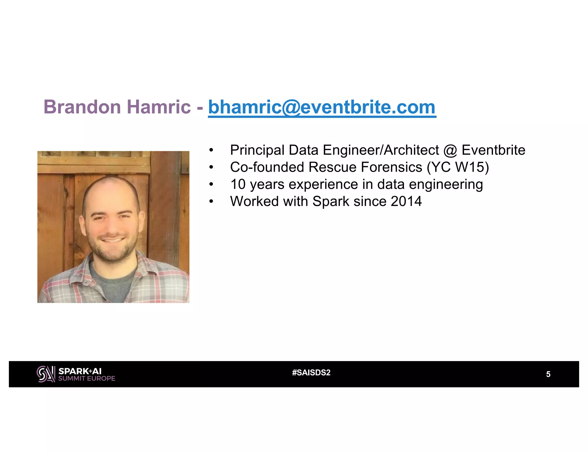 Deploying Python Machine Learning Models With Apache Spark With Brandon Hamric And Alex Meyer Ppt