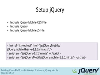 02 Building cross-platform mobile applications with jQuery Mobile ...