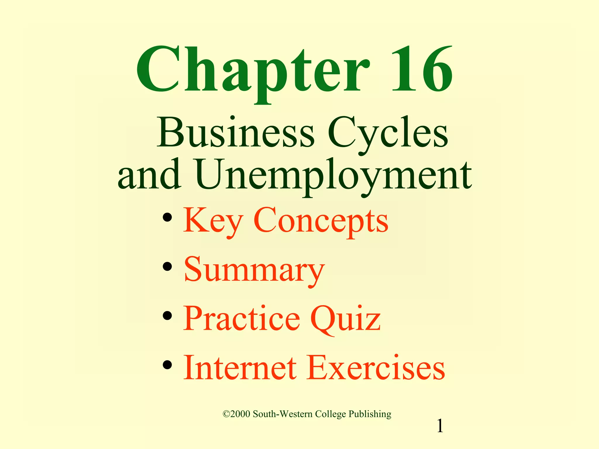 02 business cycles and unemployment | PPT