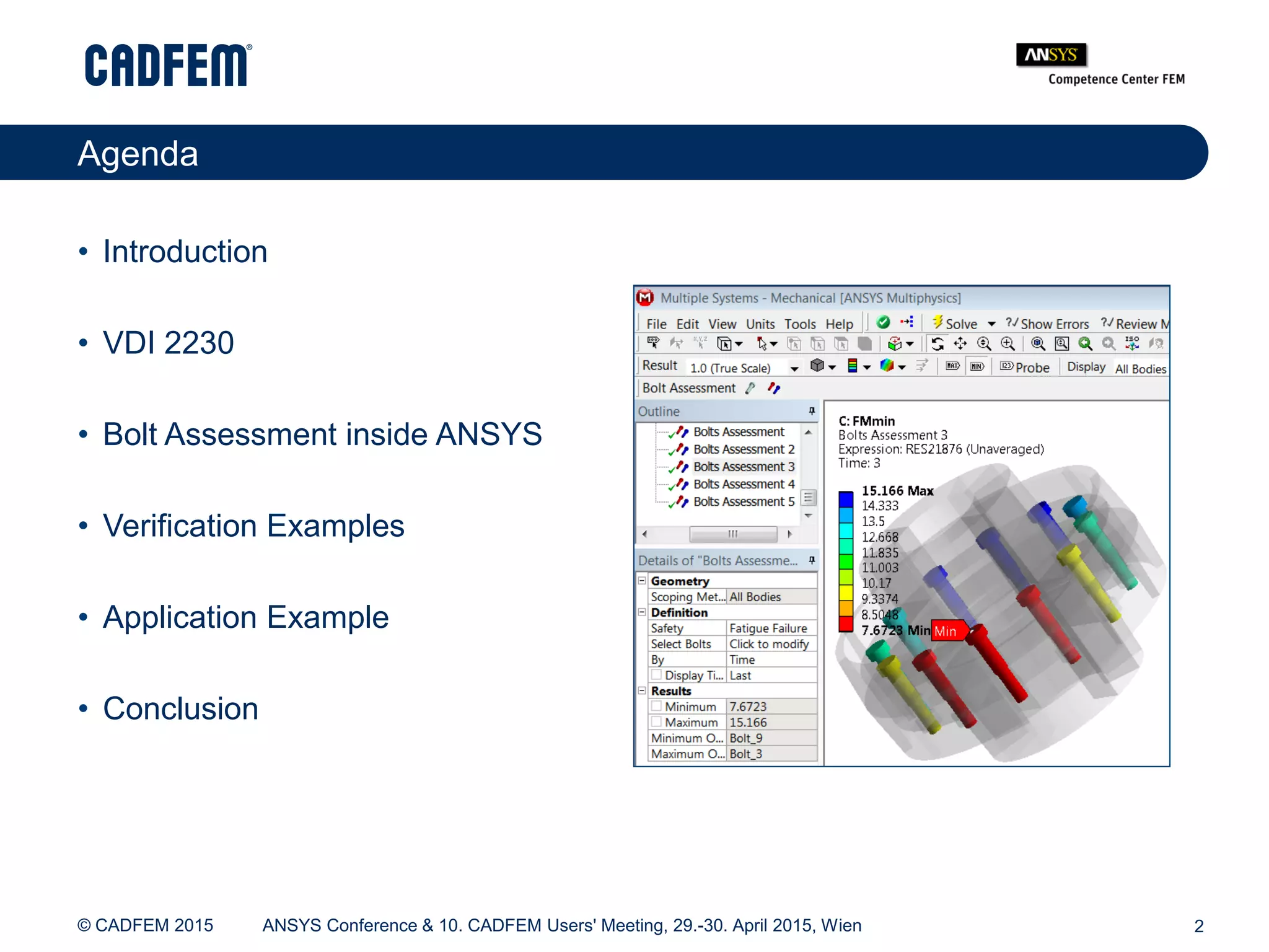 Fast and reliable bolt assessment inside ansys | PDF