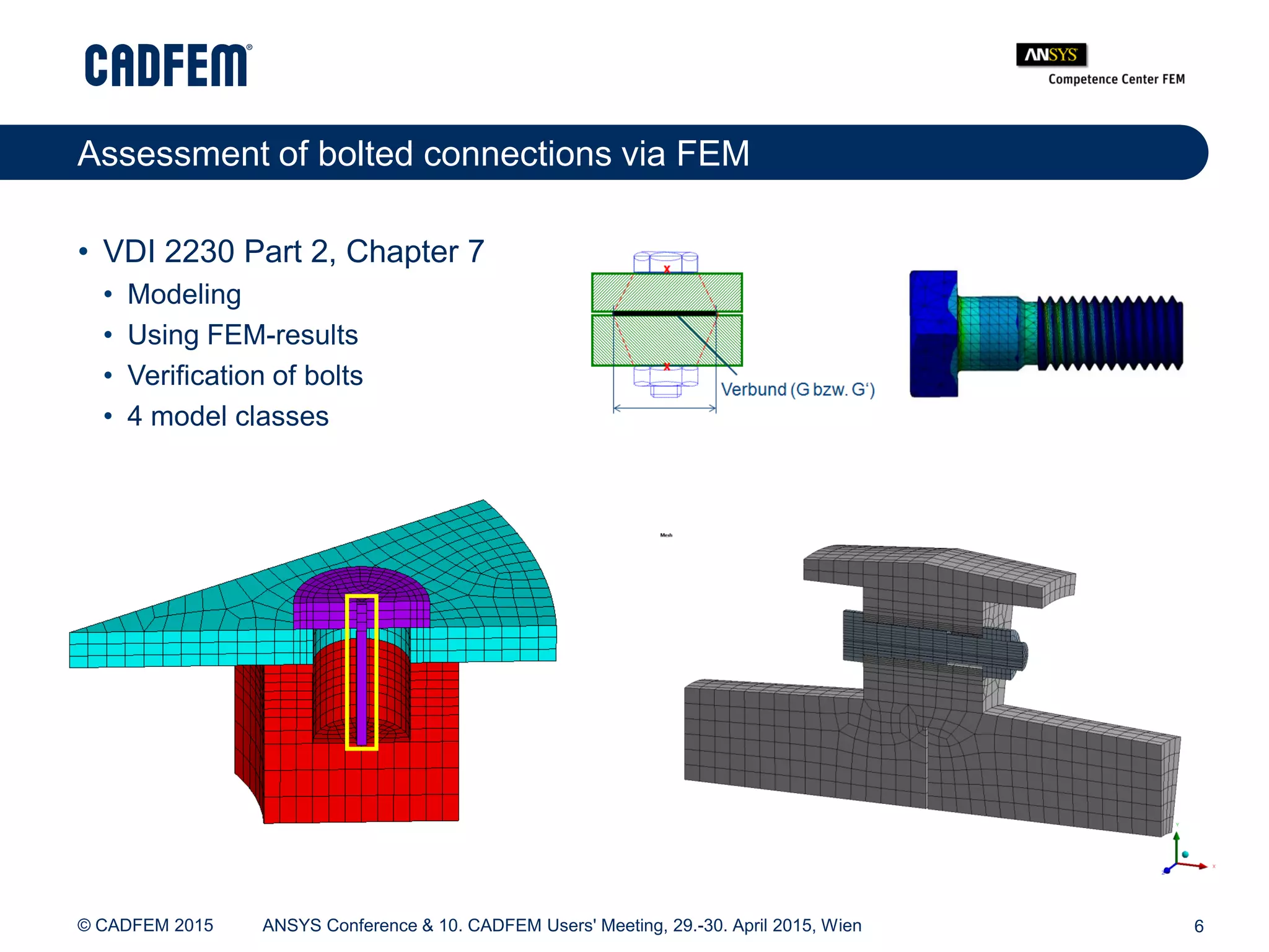 Fast and reliable bolt assessment inside ansys | PDF