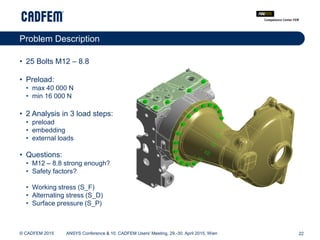 Fast and reliable bolt assessment inside ansys | PDF