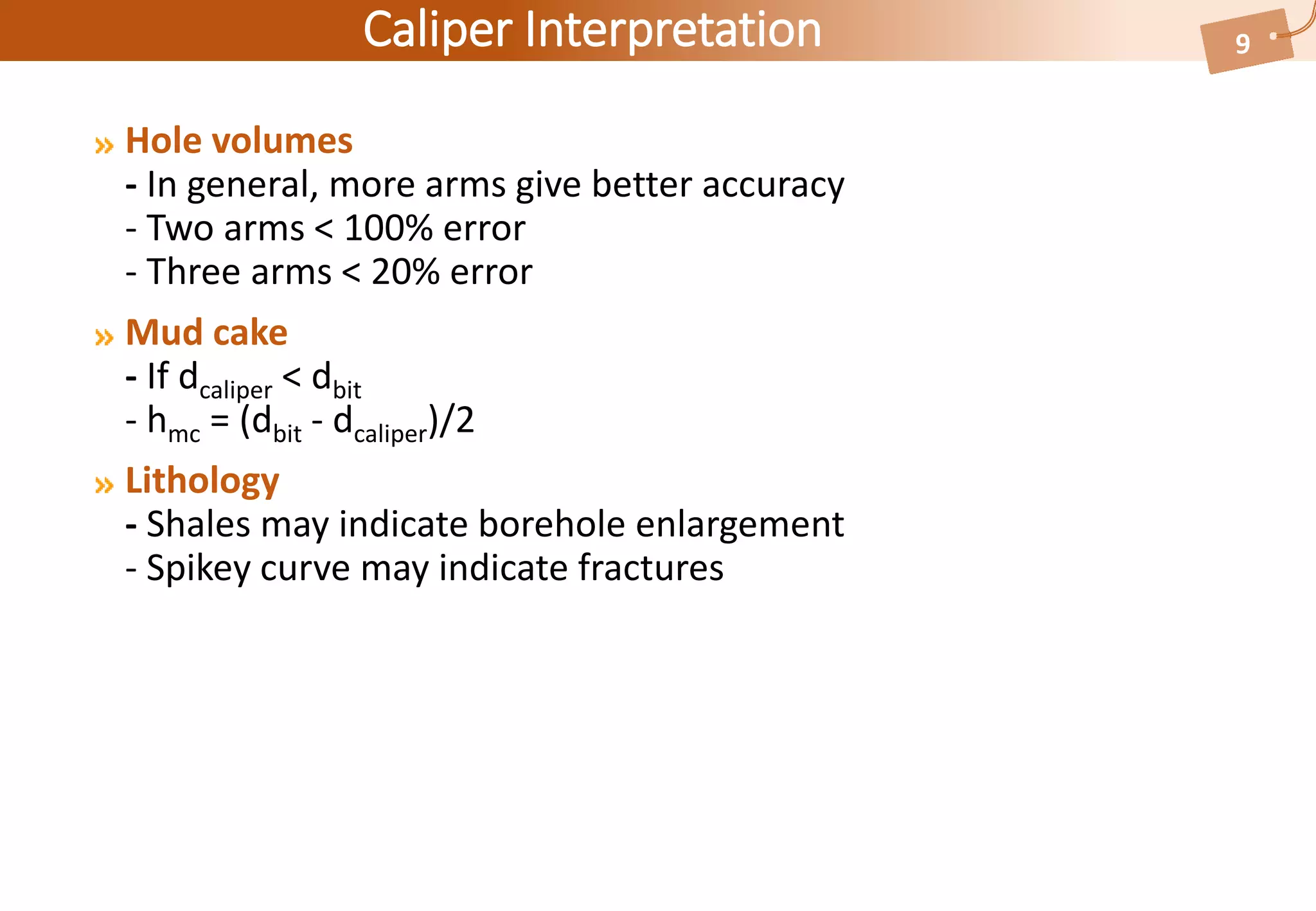 Well Logging: 02 caliper log | PDF