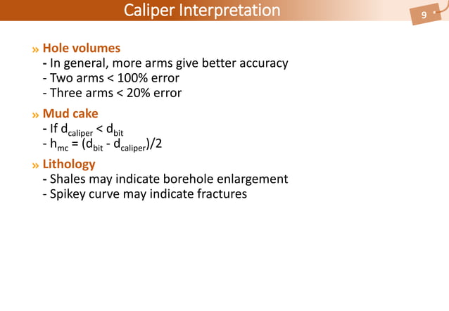Well Logging: 02 caliper log | PDF