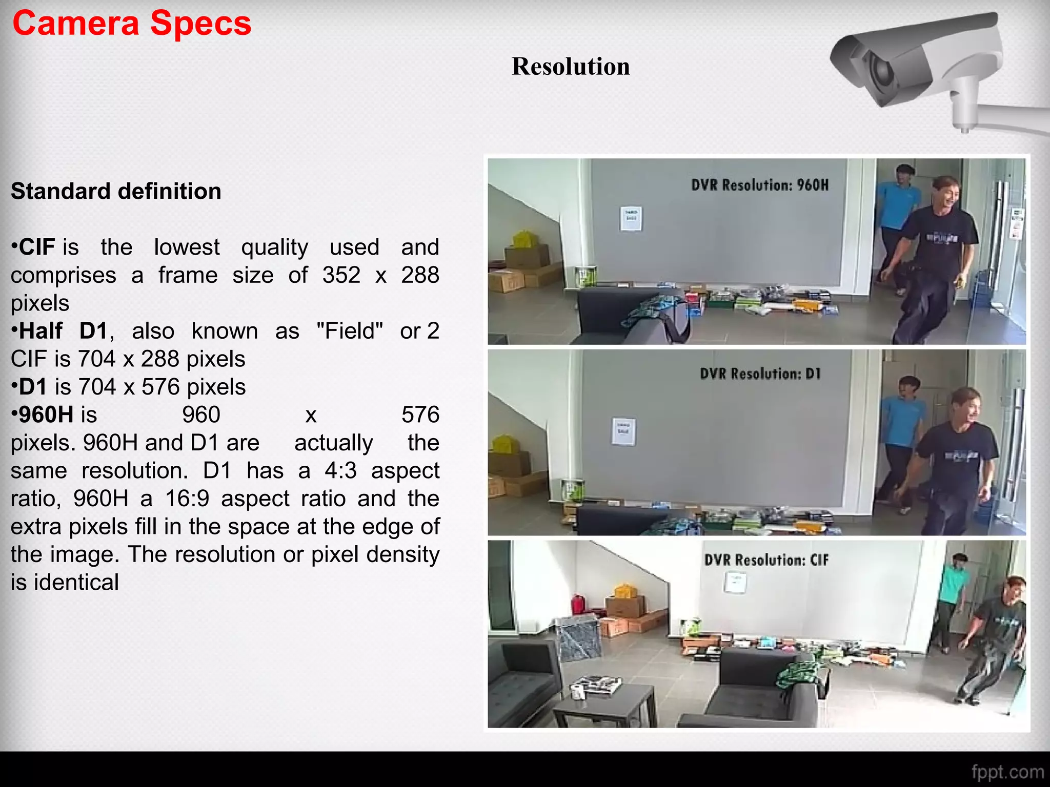 02 cctv camera specification | PPT