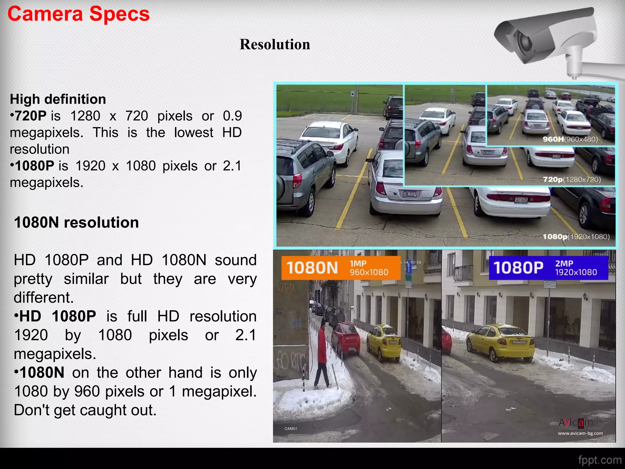 02 cctv camera specification | PPT