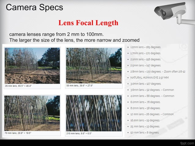 02 cctv camera specification | PPT | Photography | Arts and Crafts