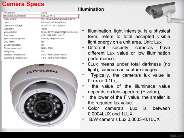 02 cctv camera specification