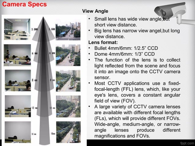 02 cctv camera specification | PPT | Photography | Arts and Crafts