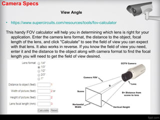 02 cctv camera specification | PPT