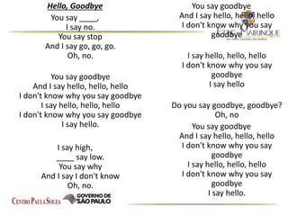 02 Capítulo 3 - Hello Goodbye.ppt