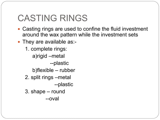 CASTING PROCEDURE part 2 | PPT