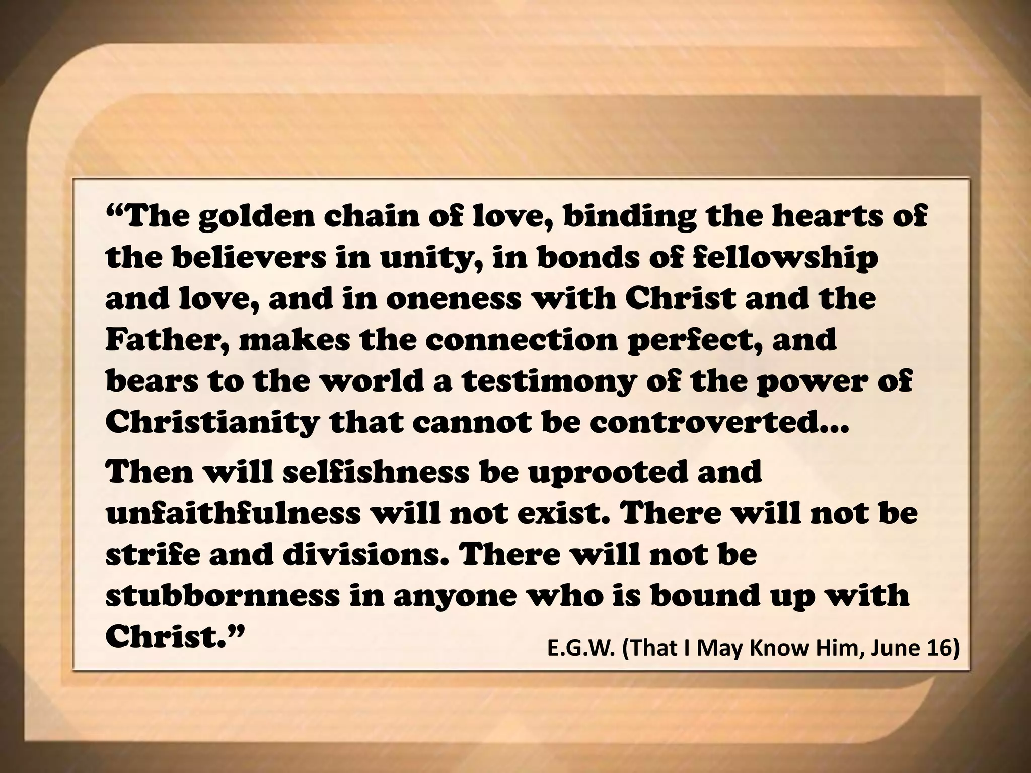 02 causes of disunity | PPTX