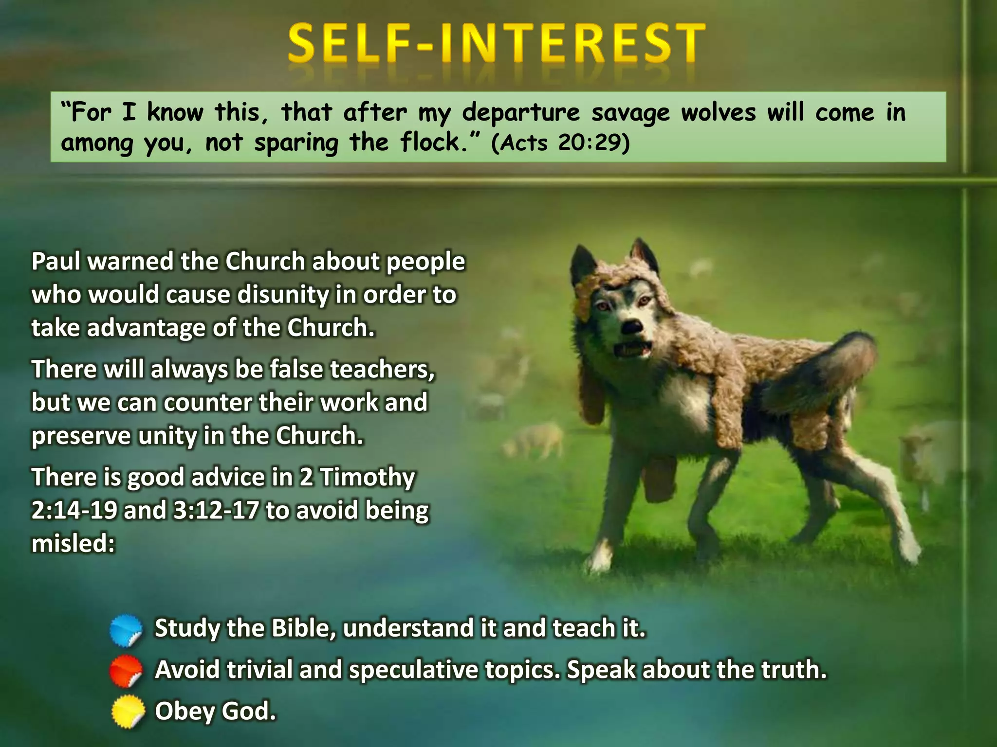 02 causes of disunity | PPTX