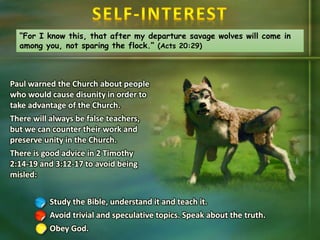 02 causes of disunity | PPT