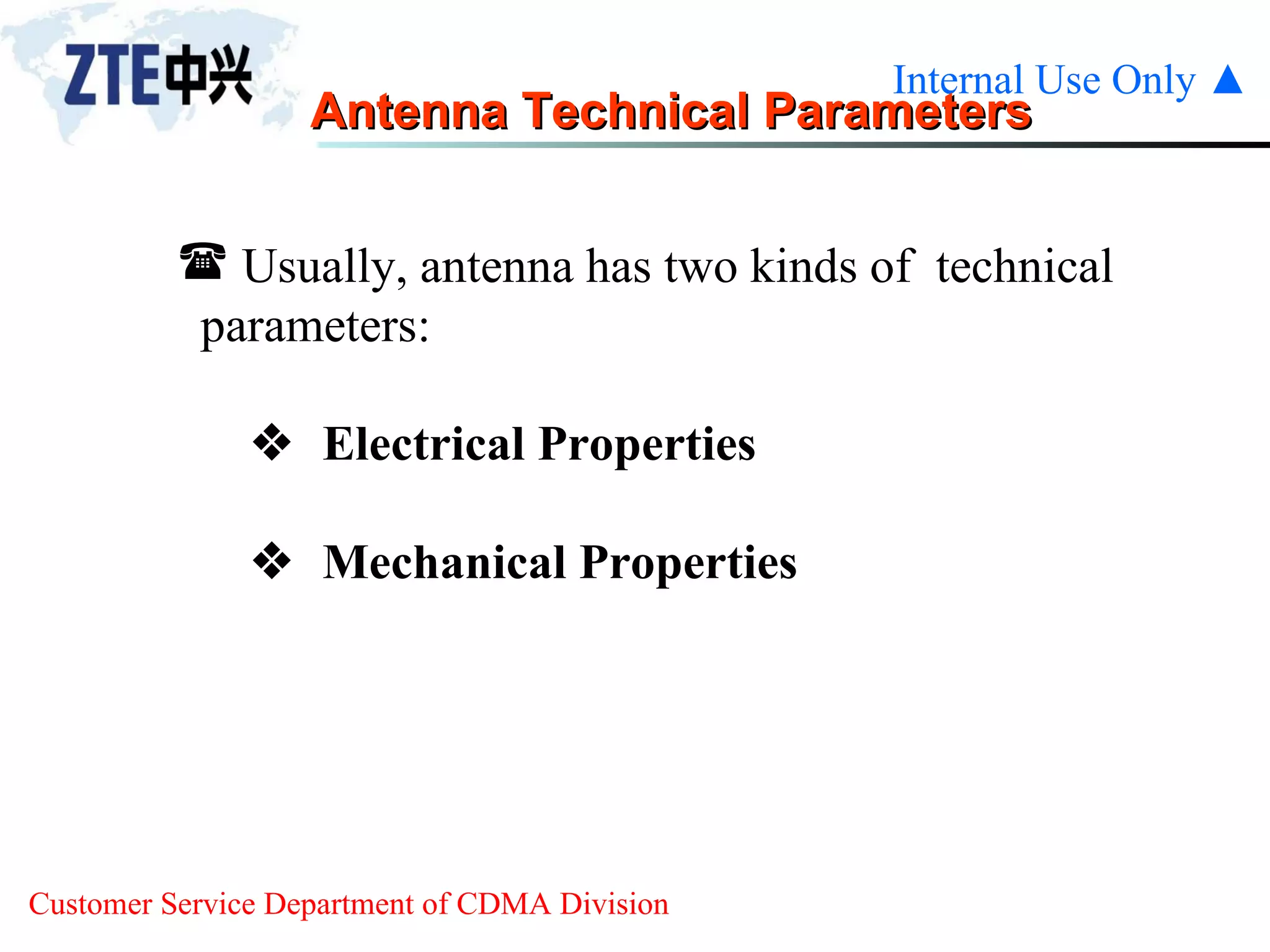 02 cdma antenna and feeder system | PPT