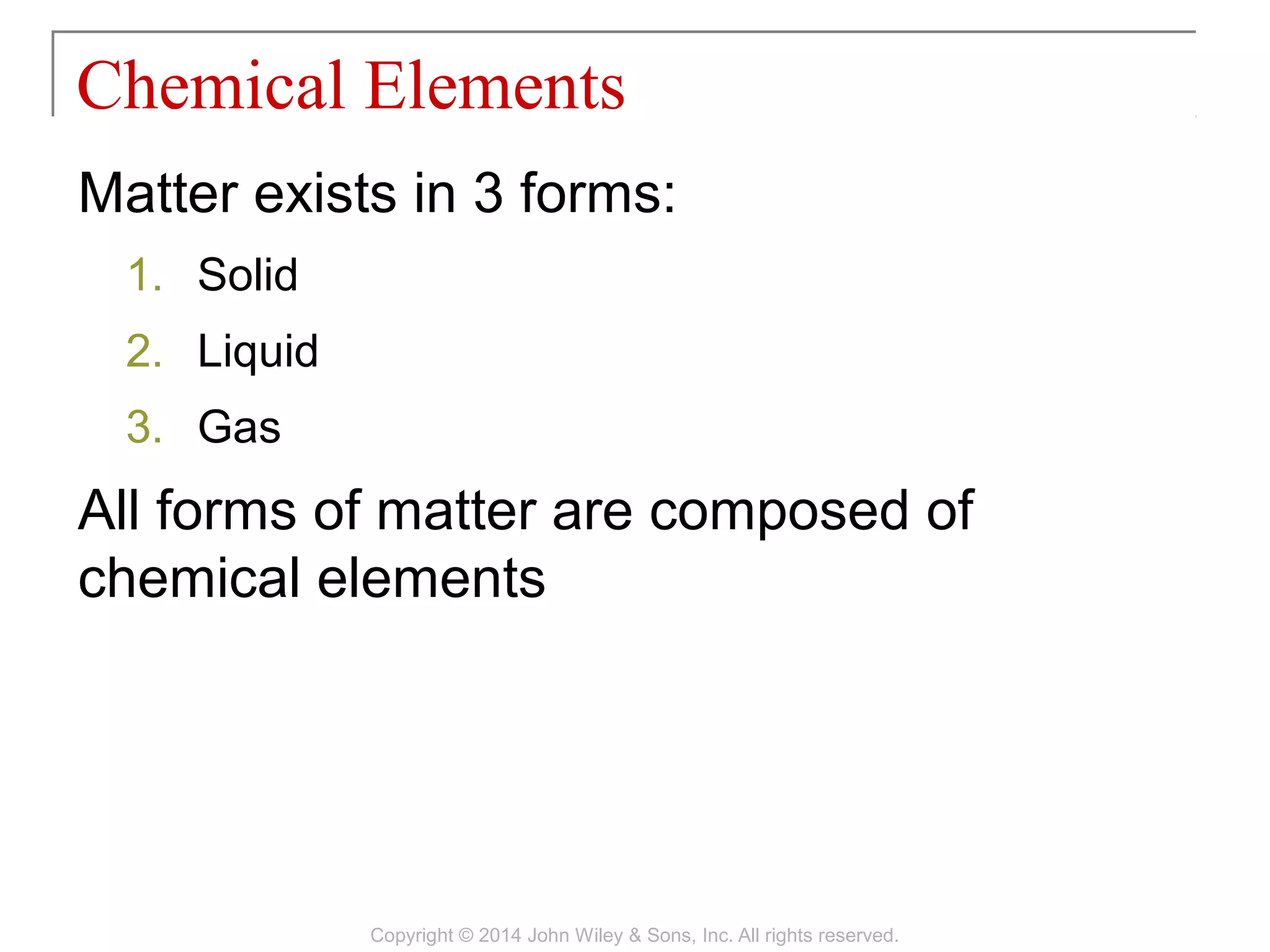 02 [chapter 2 the chemical level of organization] | PPT