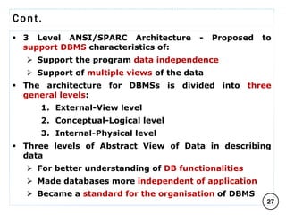 02 CHAPTER ONE PART II - DATA MODEL AND DBMS ARCHITECTURE.pptx