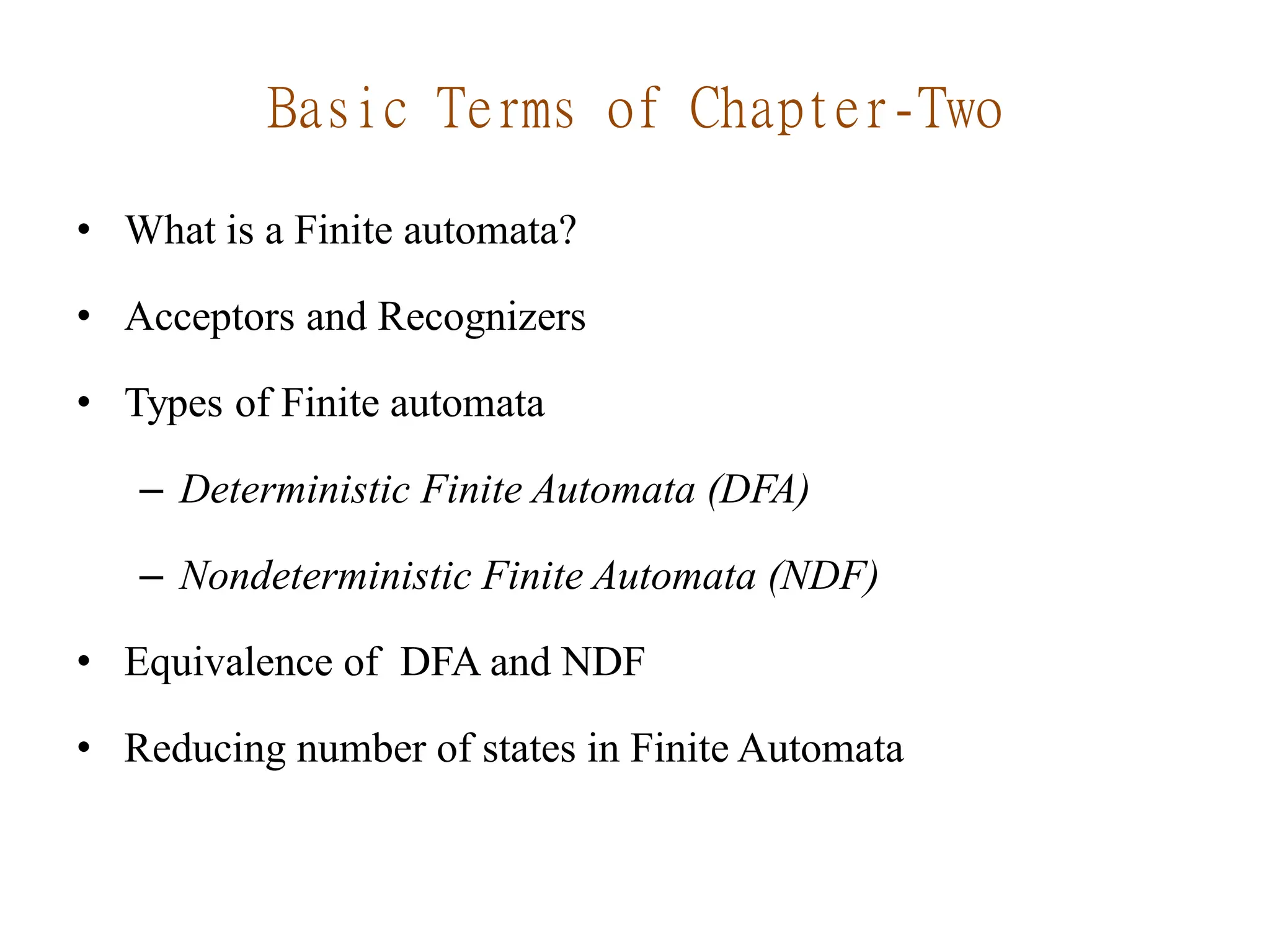 02 Chapter Two-Finite Automata anx examples | PDF