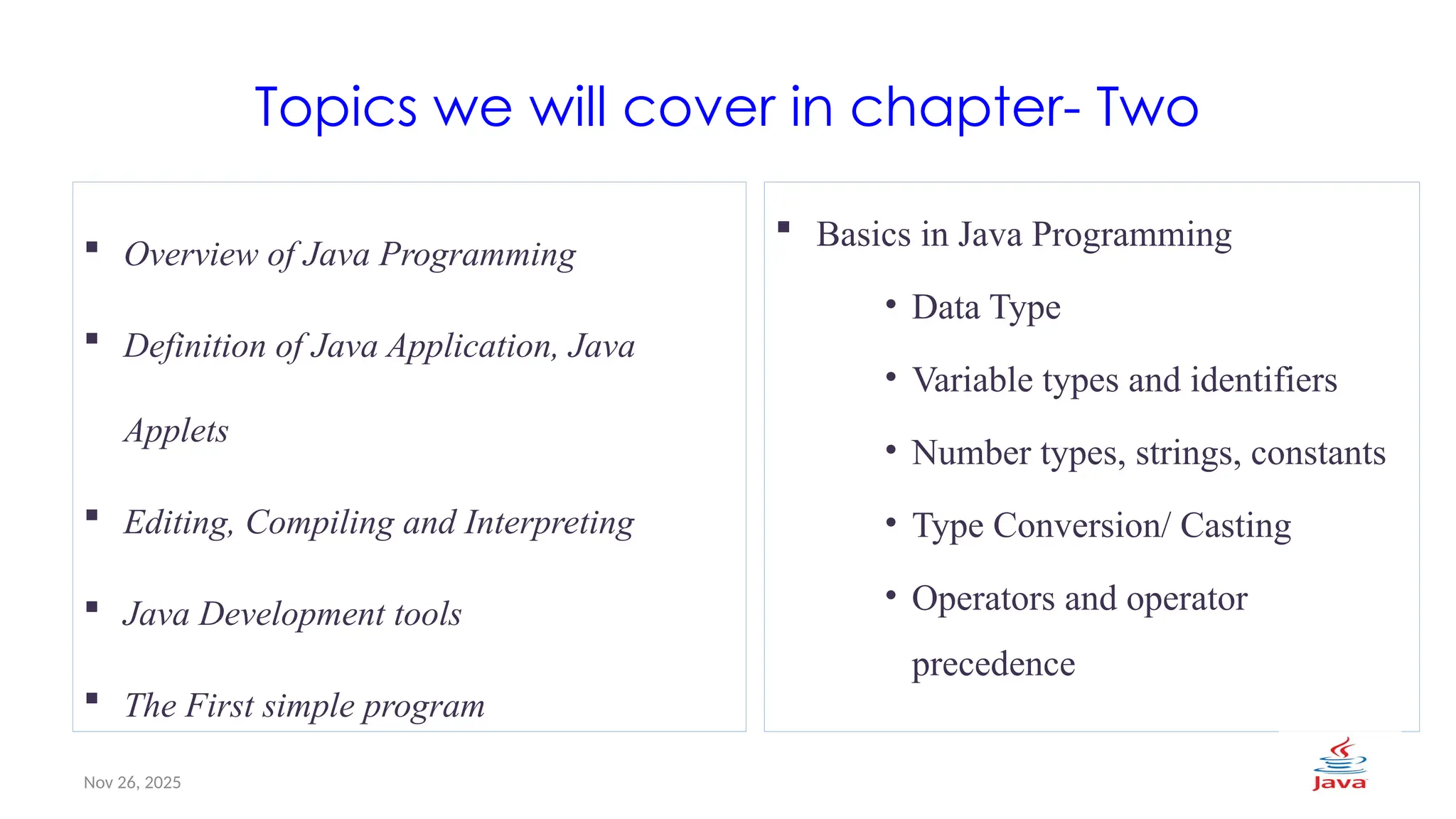 02Chapter Two- Overview of Java Principle.pptx