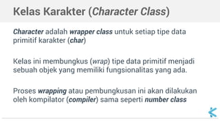 OOP - Character class dan String | PDF