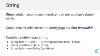 OOP - Character class dan String | PDF