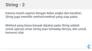 OOP - Character class dan String | PDF