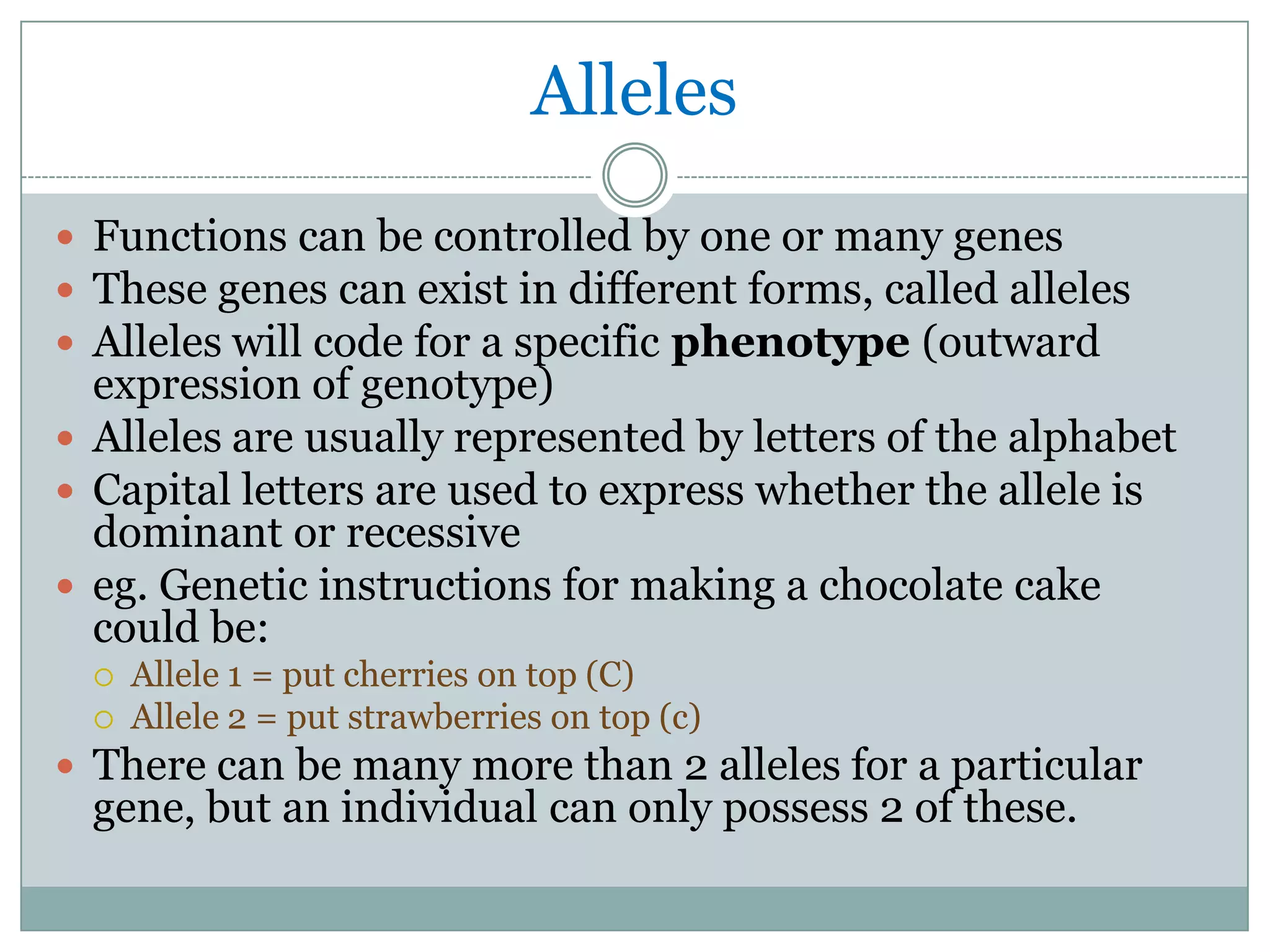 02 Chromosomes, Genes & Alleles | PPTX