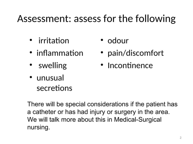 nursing steps in the provision of perineal carePerineal Care.ppt