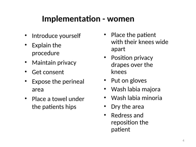 nursing steps in the provision of perineal carePerineal Care.ppt