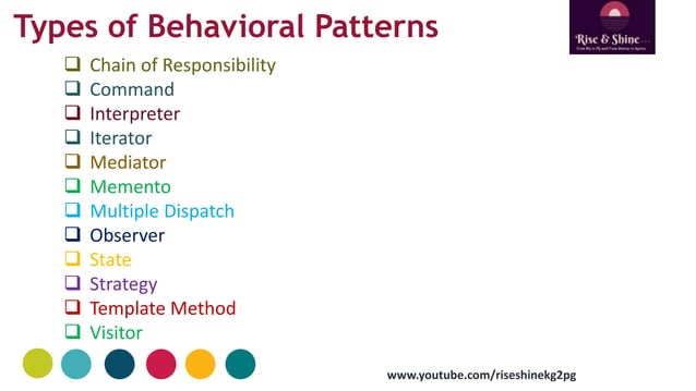 Classification of Design Pattern by Ravi Patki