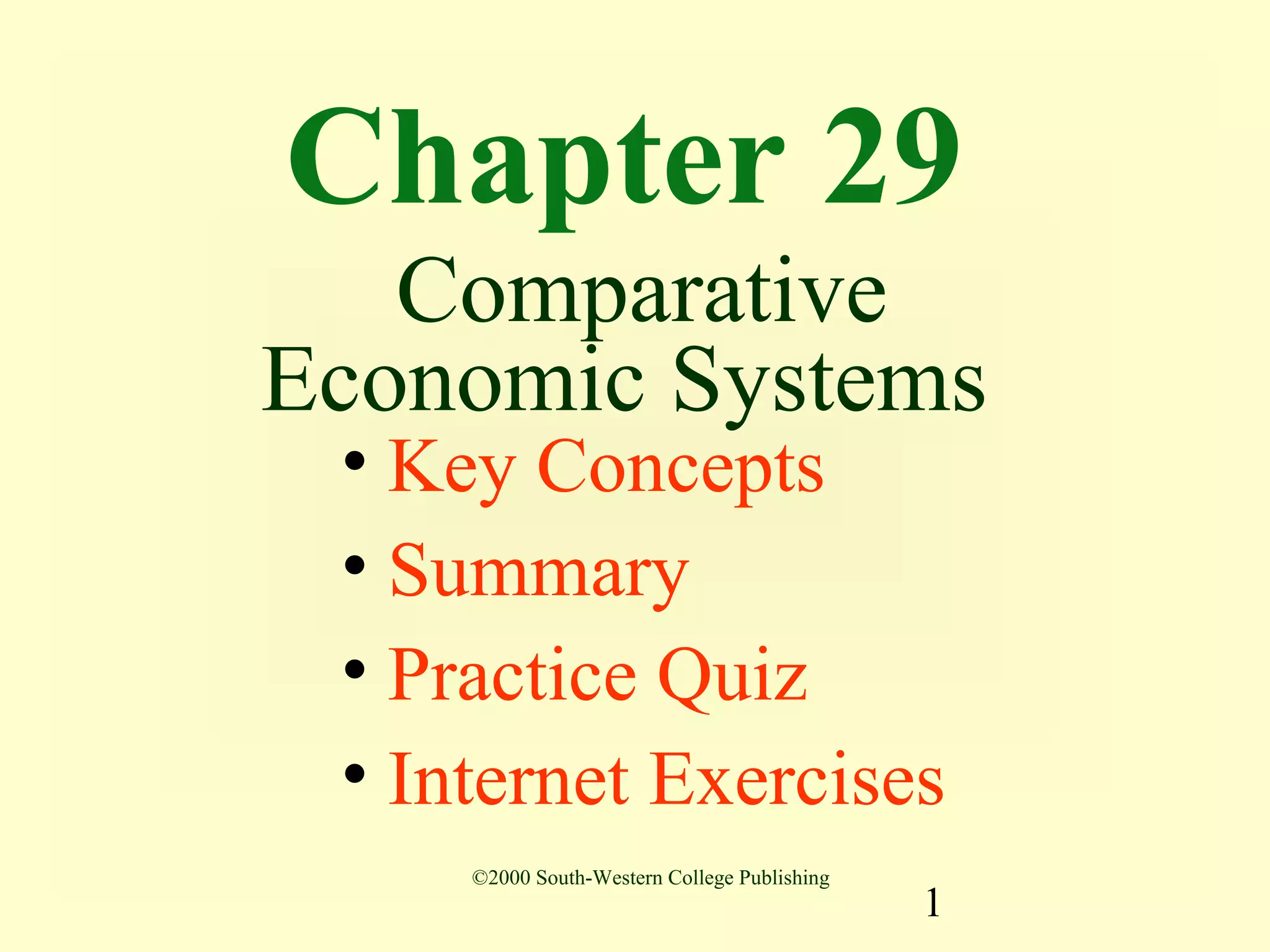 02 comparative economic systems | PPT