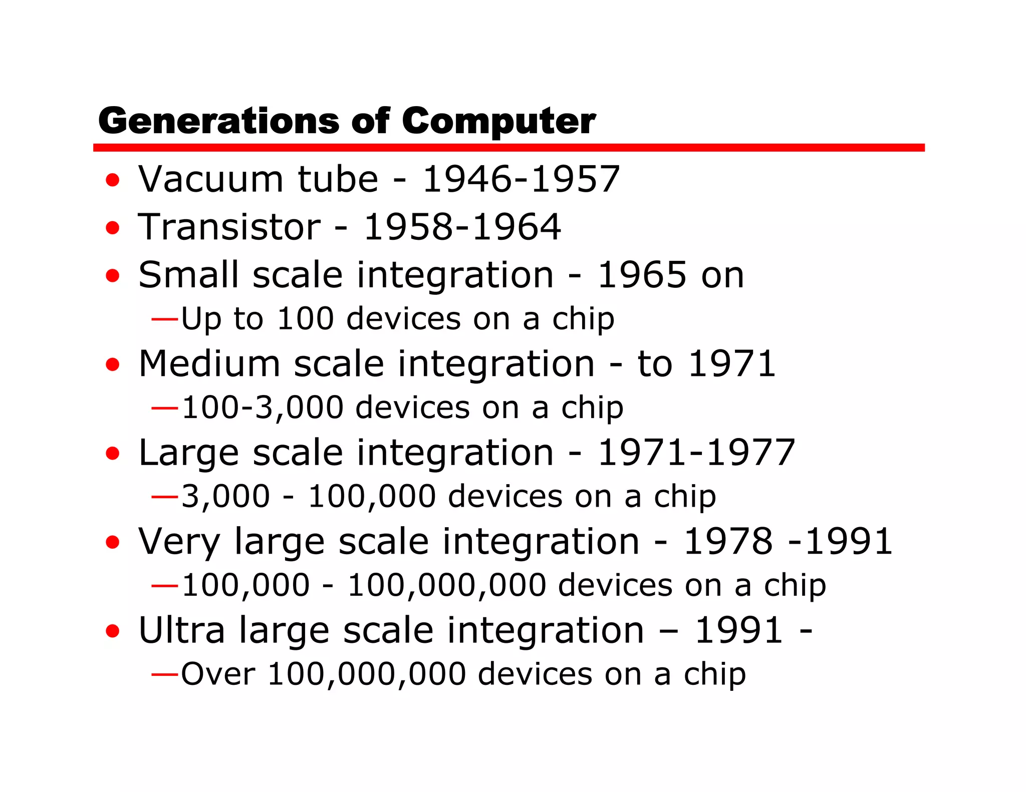 02 computer evolution and performance.ppt [compatibility mode] | PDF
